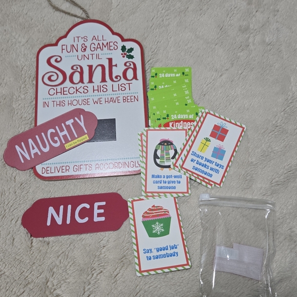 Holiday | Naughty Or Nice Sign Mindful Game Activity Cards For Kids 24 ...